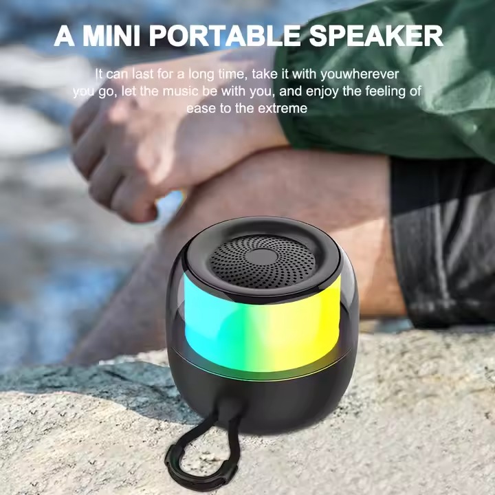 Xienan - SING-e Parlante BT ZQS L01 - Luces LED - 5W - Negro