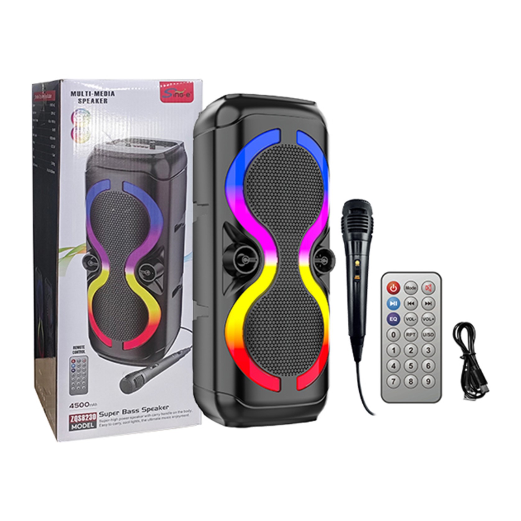 Xienan - SING-e Parlante Karaoke ZQS 8230 - Control - Doble Micro ...